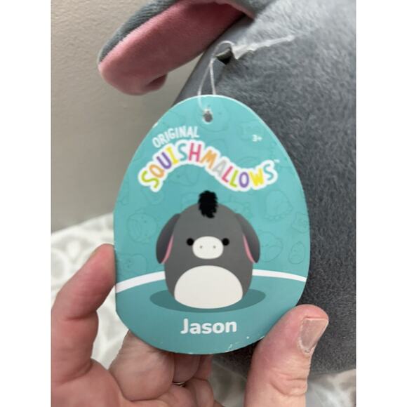 Kellytoy | Toys | Squishmallow 8 Jason The Donkey Kellytoy Plush Gray ...
